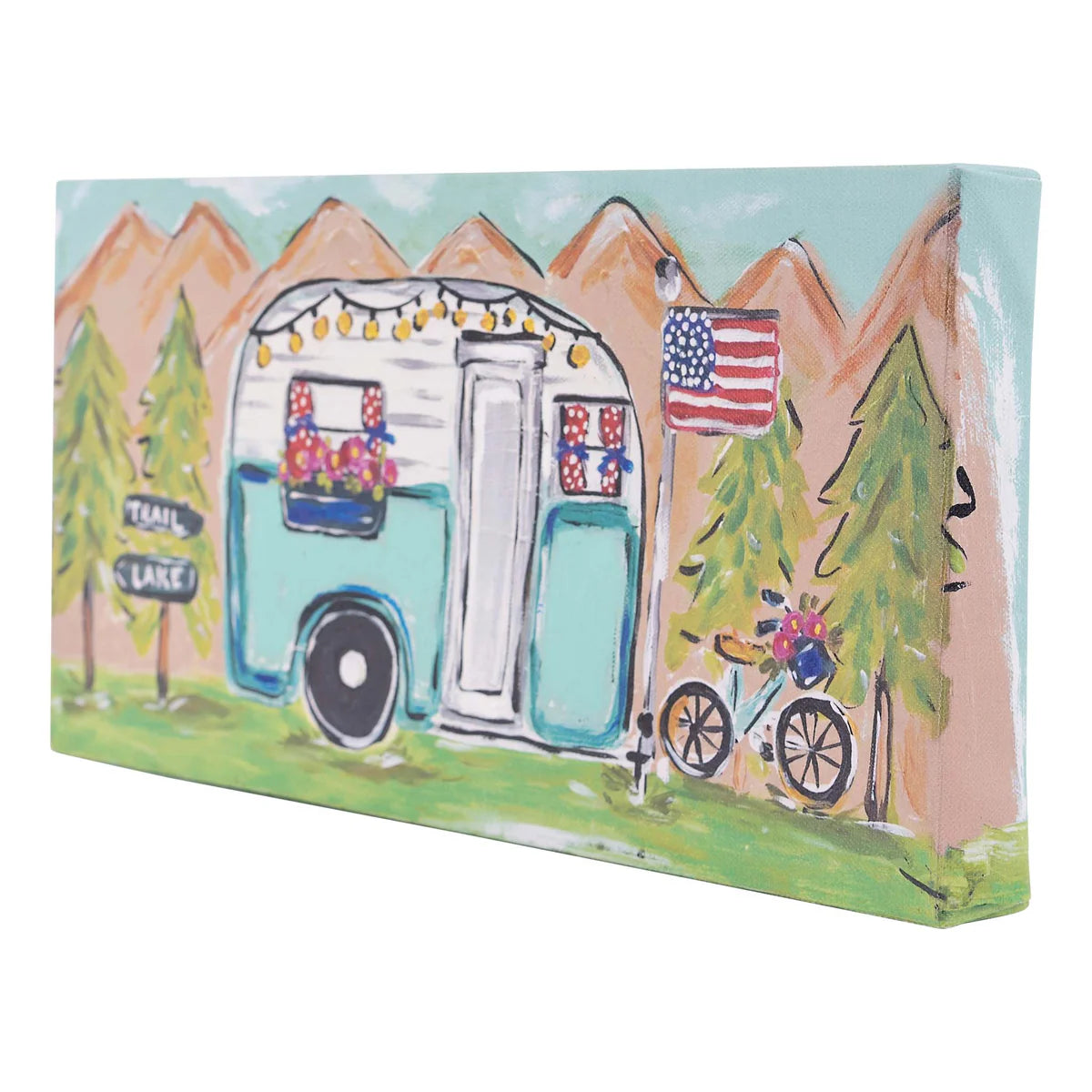 Glory Haus Gh 10173724 Americana Camper Canvas Piper Lillies Gift Shoppe