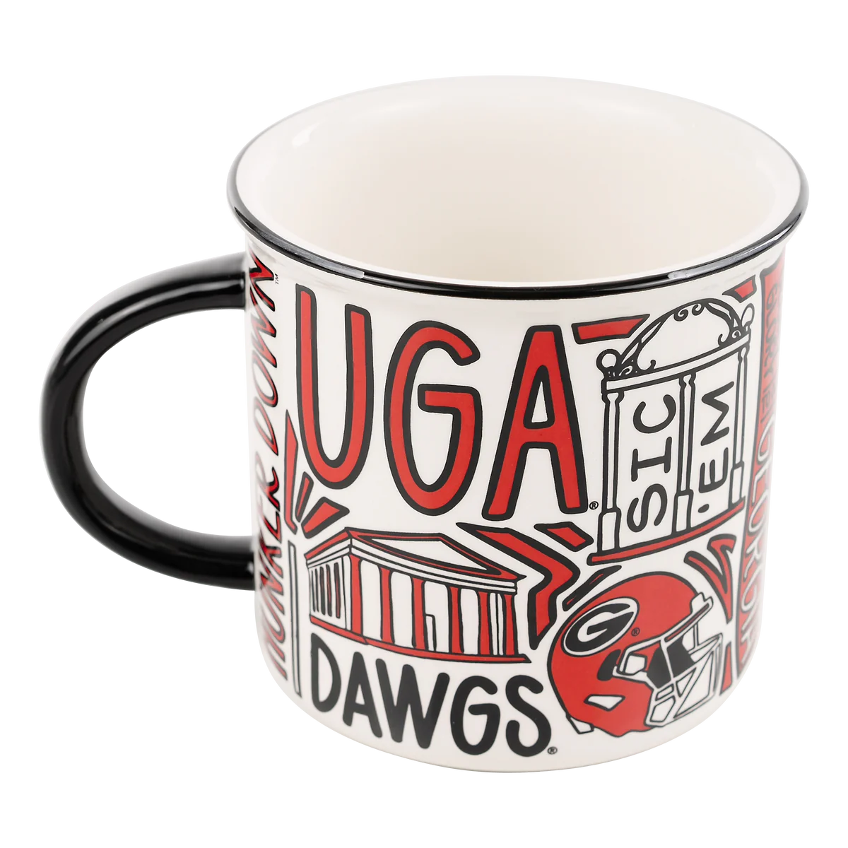 Glory Haus 26 4227163402 UGA Georgia Collage Campfire Mug – Piper ...
