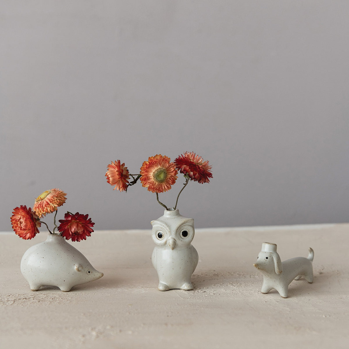 Hazel Mazel HM0395A Stoneware Mini Vases 2.0" – Piper Lillies Gift Shoppe