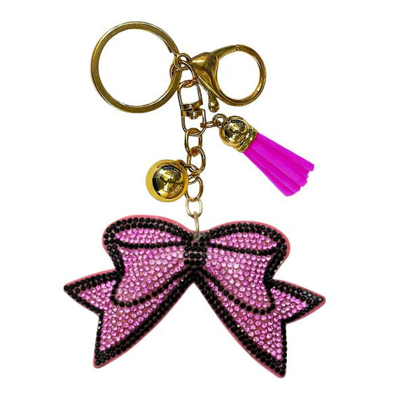 crystal keychain - pink bow – Piper Lillies Gift Shoppe
