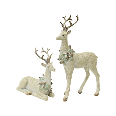 Wing Tai Trading WTT RXF43779x Resin Antique Deer, Small 2 Styles ...