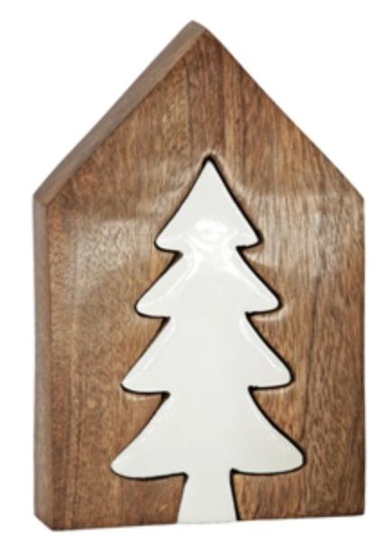 Wing Tai Trading WTT WXI43509x Wood Puzzle House and Tree Block - 2 Si ...