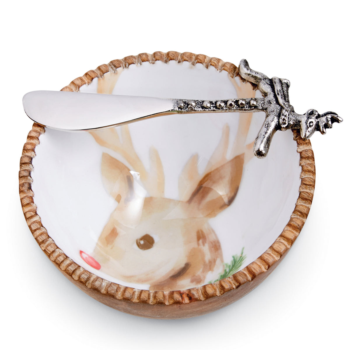 Mud Pie MP 48500066x Wood Dip Bowl Set - 3 Styles – Piper Lillies Gift ...