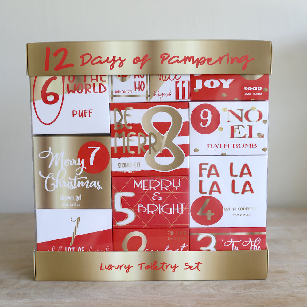 The Royal Standard TRS 125619047 Days of Pampering Gift Set Gold/Red/W ...